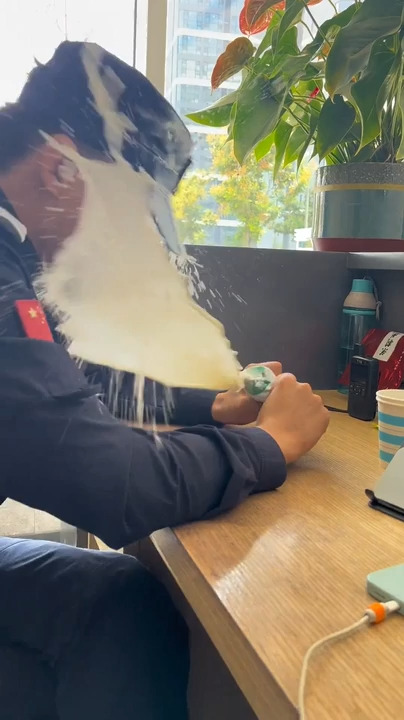 Guy Accidentally Bursts Entire Packet of Milk on His Own Face | Jukin ...