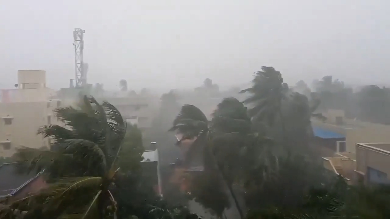 Cyclone Michaung Makes Landfall in Andhra Pradesh, India | Jukin Licensing