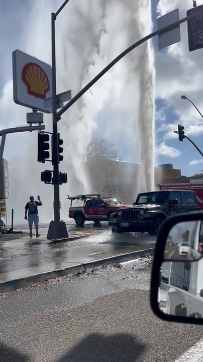 Person Captures Waterworks as Fire Hydrant Bursts | Jukin Licensing