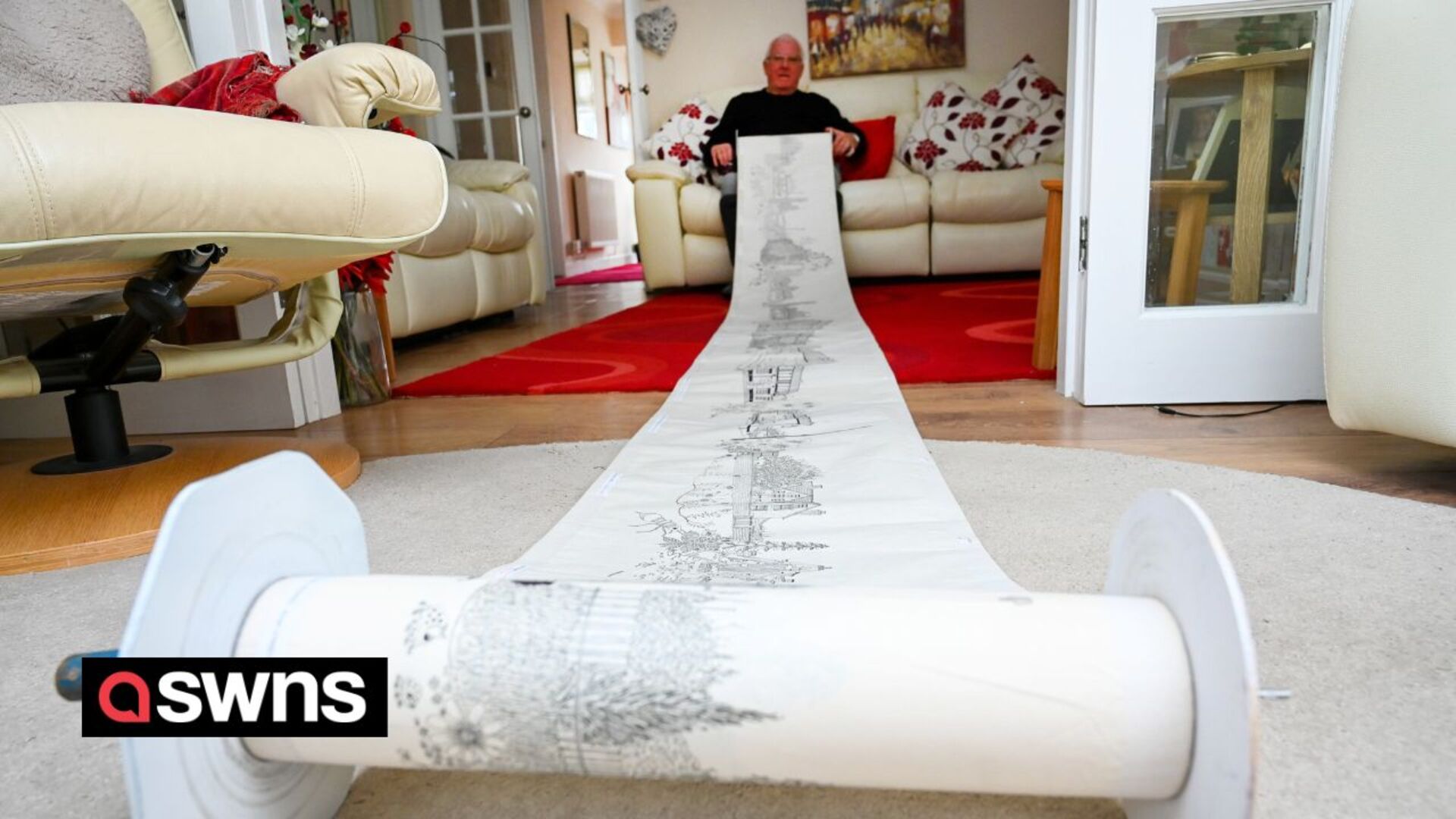 Elderly Man Spends 50 Years on Drawing 100ft Sketch of His Hometown ...