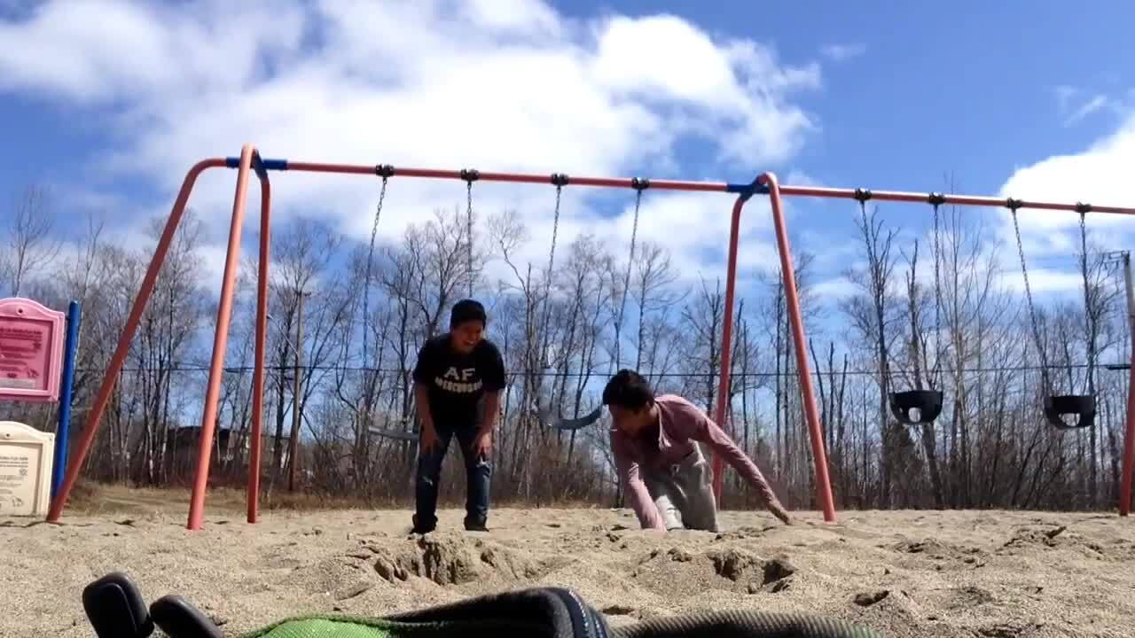 Kid Flips Off Swing Trying to Jump With no Hands | Jukin Licensing