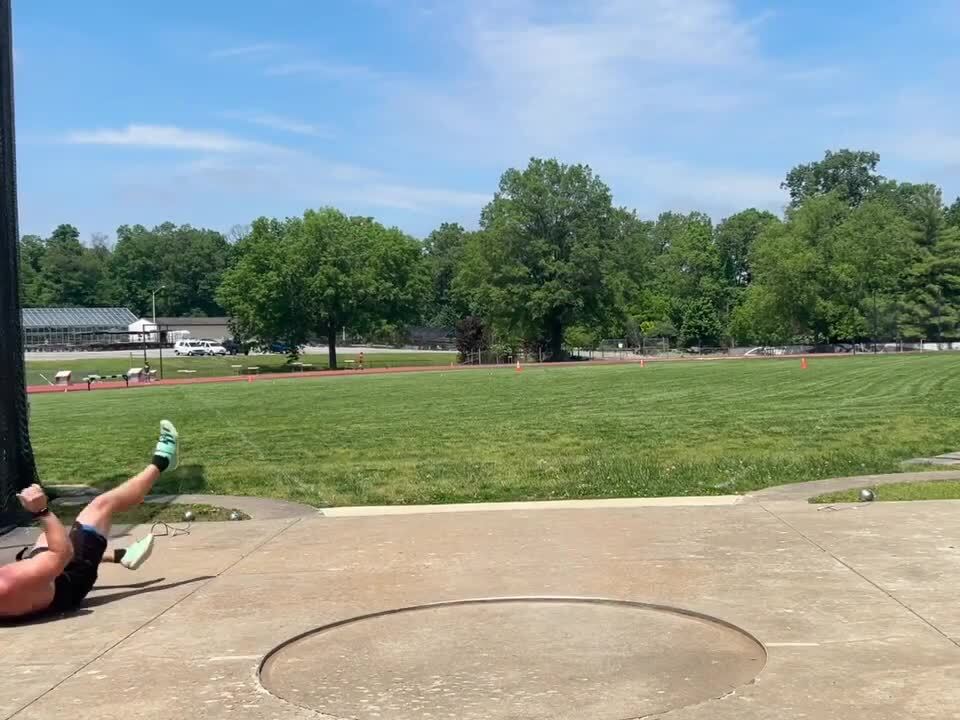 Athlete Loses Balance and Falls While Attempting Hammer Throw | Jukin ...