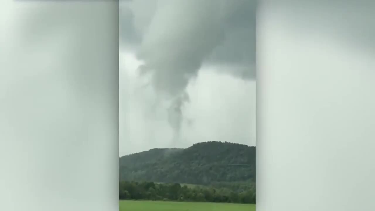 Tornado Swirls Over Small Town in New York, USA | Jukin Licensing