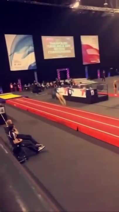 Skillful Athlete?s Gold Medal Winning Performance in Gymnastics | Jukin Licensing