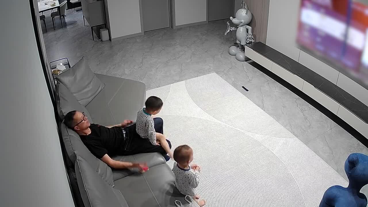 Little Boy Throws Remote at TV While Watching it With His Grandpa ...