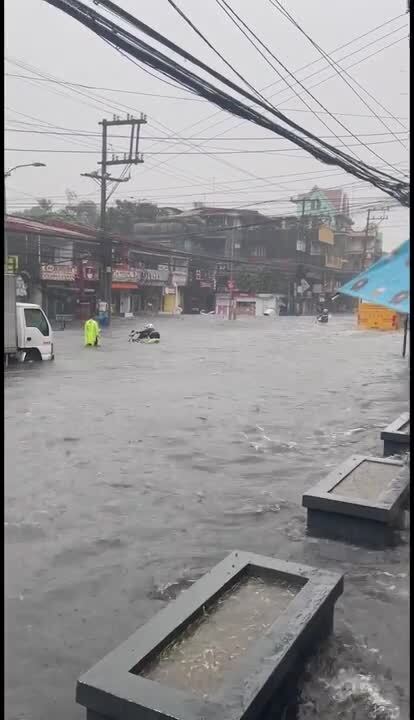 Torrential Rains Flood Streets in Valenzuela | Jukin Licensing