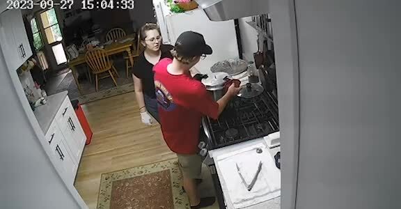 Pressure Cooker Explodes When Guy Tries to Open Its Lid | Jukin Licensing