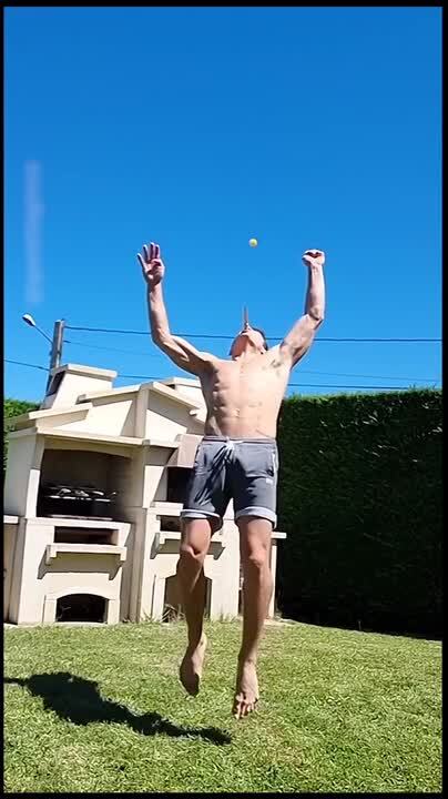Guy Executes Unique Backflip Trick With Knife and Ball | Jukin Licensing