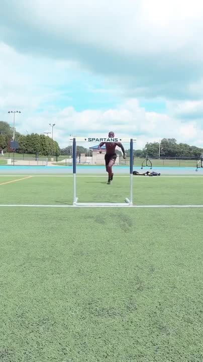 Guy Executes Impressive Straight Leg Jumps Over a Sprint Hurdle | Jukin ...