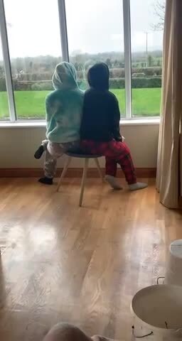 Duo of Girls Breaks Stool and Falls While Sitting on it Together ...