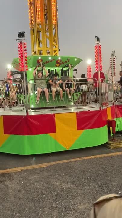 Kid Falls While Getting Off Ride at Fair | Jukin Licensing