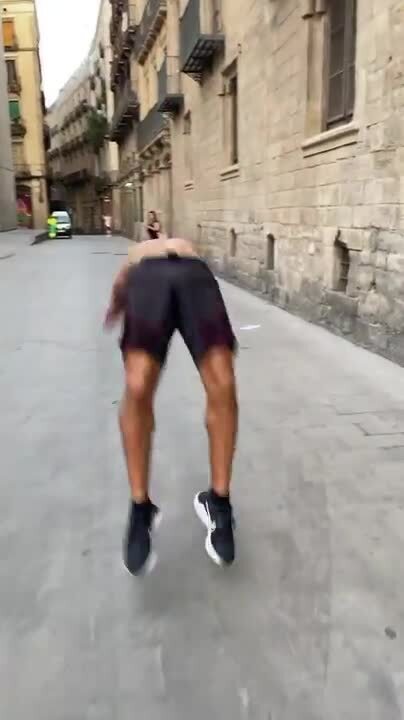 Guy Shows Off Amazing Skills by Performing Multiple Backflips on Street ...