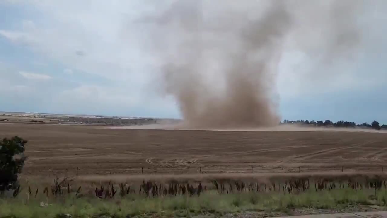 Massive Dust Tornado in the Middle of a Field | Jukin Licensing