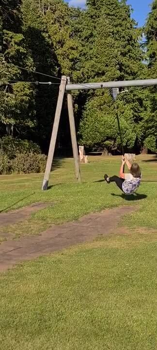 Woman Falls off Zip Line at the End of the Ride | Jukin Licensing