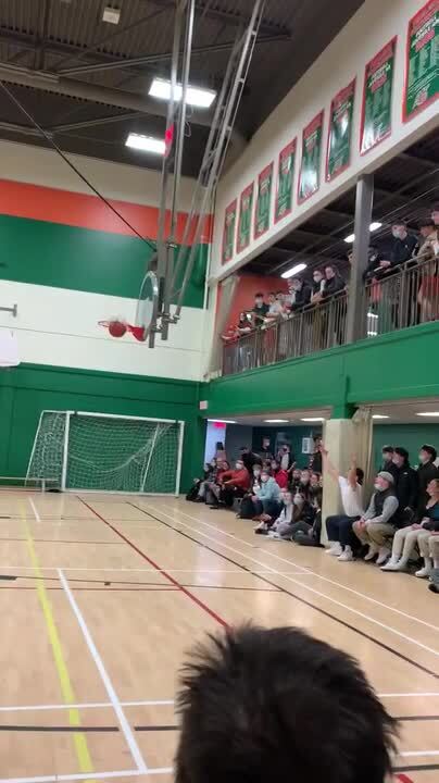 Guy Scores Basketball Shots During Halftime | Jukin Licensing