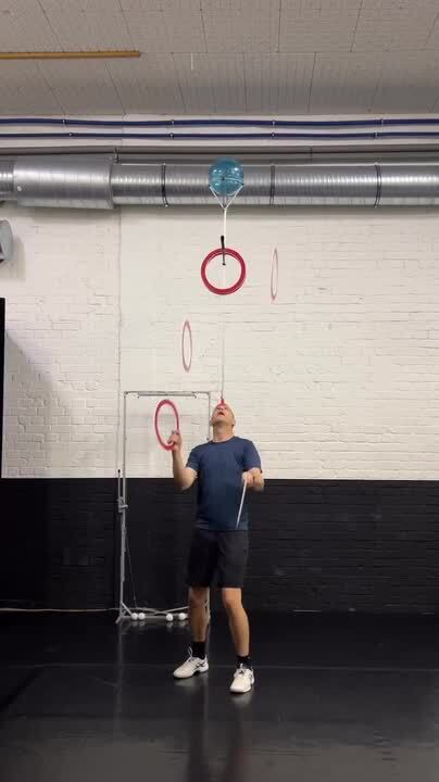 Artist Performs Six-Rings Juggling Trick | Jukin Licensing