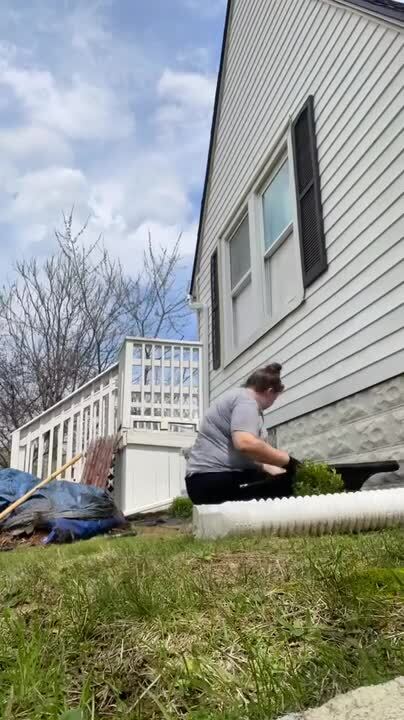 Women Undertake Landscaping in Front Yard | Jukin Licensing