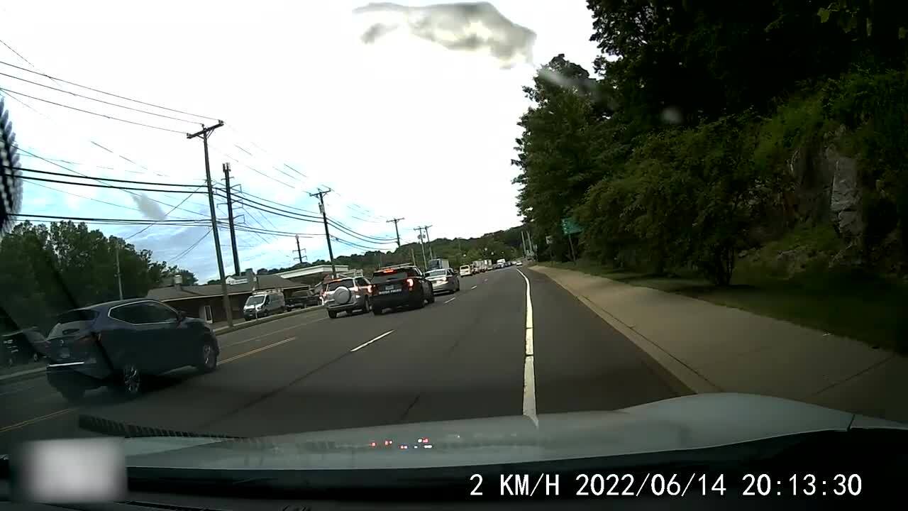 Driver Gets Pulled Over for Cutting off Another Car in Different Lane ...