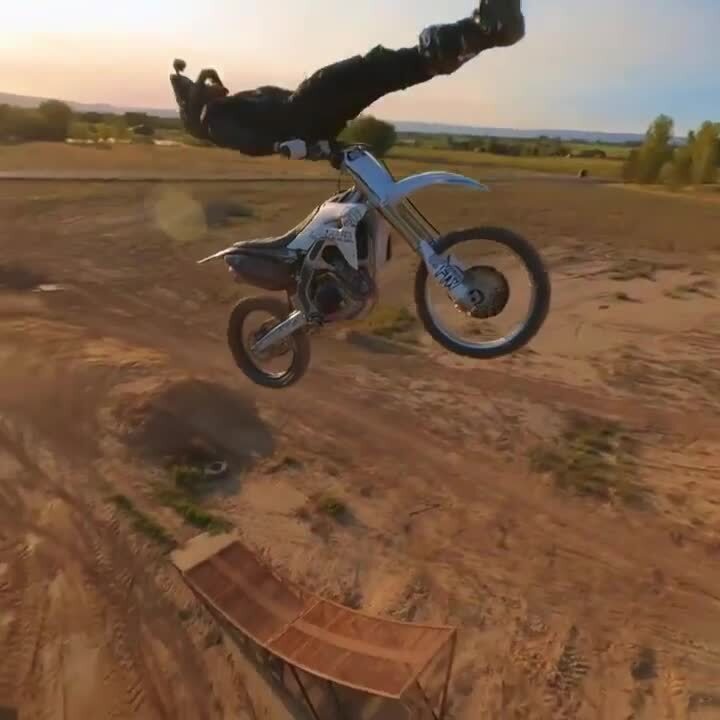 Person Attempts Incredible Motocross Jumps | Jukin Licensing