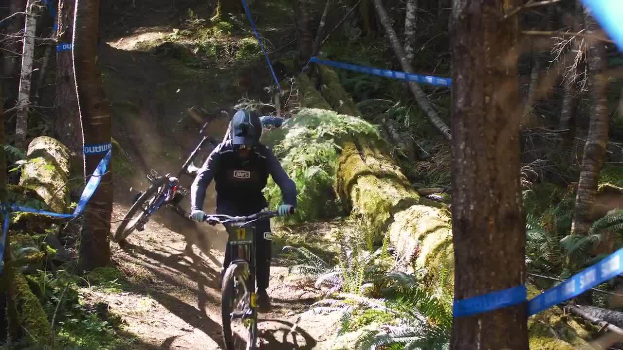 Mountain Biker Falls After Getting Stuck in Tree Branch on His Way ...