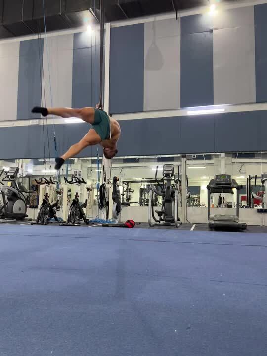 Circus Acrobat's Incredible Rope Gymnastic Routine | Jukin Licensing