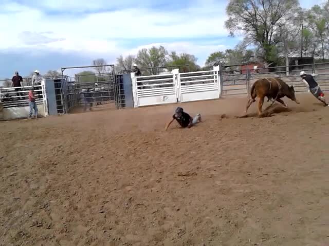Bull Rider Flipped After Falling Off Bull | Jukin Licensing