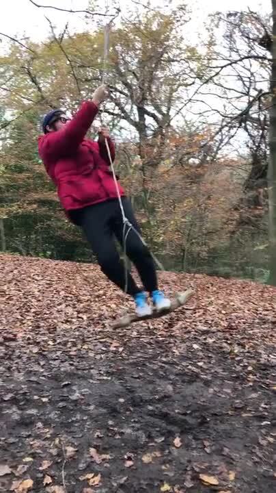 Man Trying to Stand on Swing Falls as it Breaks | Jukin Licensing
