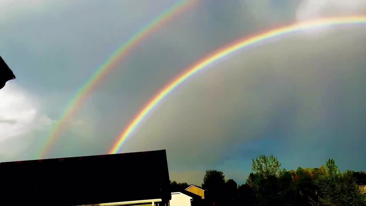 Rarely Occurring Double Rainbow Seen in Montrose, Minnesota | Jukin ...
