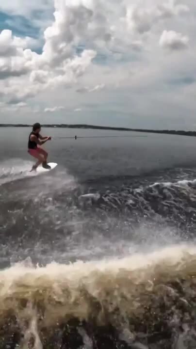 Guy Demonstrates Flipping Tricks While Wakeboarding in Ocean | Jukin ...