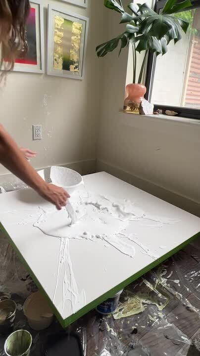 Artist Accidentally Spills Paint on Canvas | Jukin Licensing
