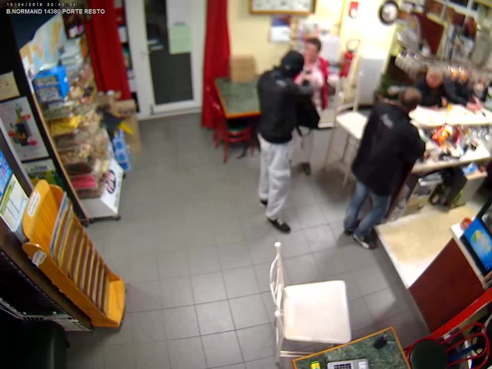 Man with a Mask Tries to Rob Bar | Jukin Licensing