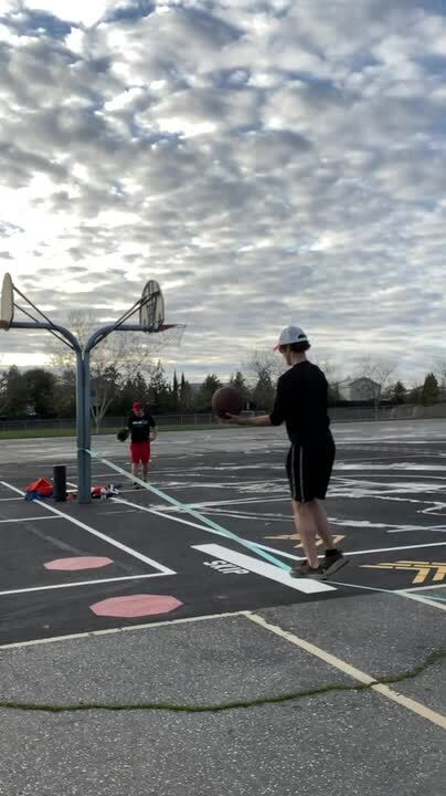 Guy Shows Off Balancing Skills by Making Basketball Trick Shots | Jukin ...