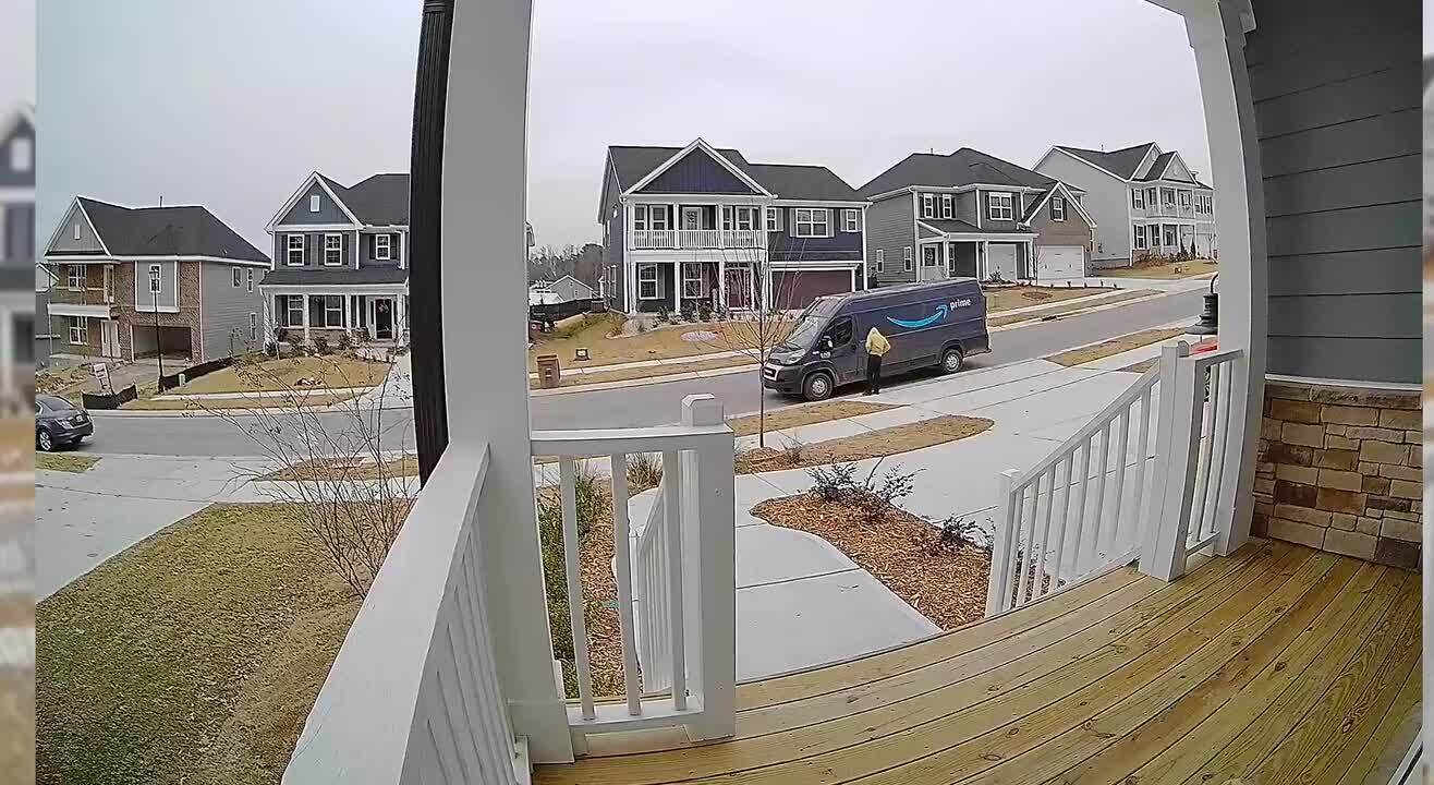 Delivery Person Throws Package on Porch and Drives Away | Jukin Licensing