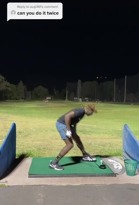 Guy Takes Several One Handed Golf Shots One After Another | Jukin Licensing