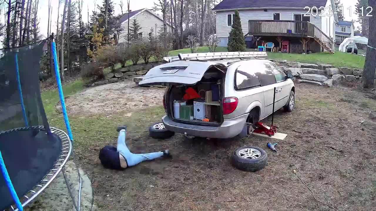 Person Hits Their Head on Trunk of Their Minivan | Jukin Licensing