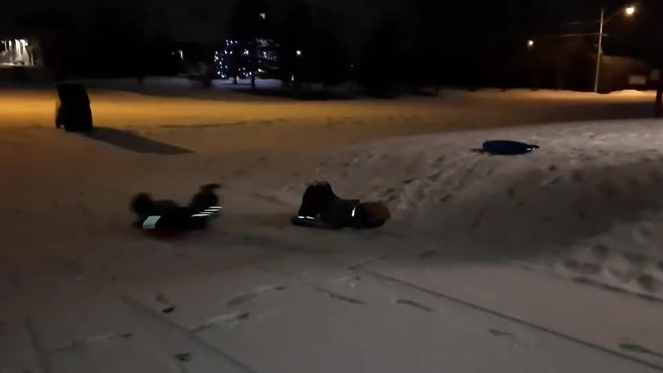 Little Boy Scorpions Into Snow While Attempting Sledding Trick | Jukin ...