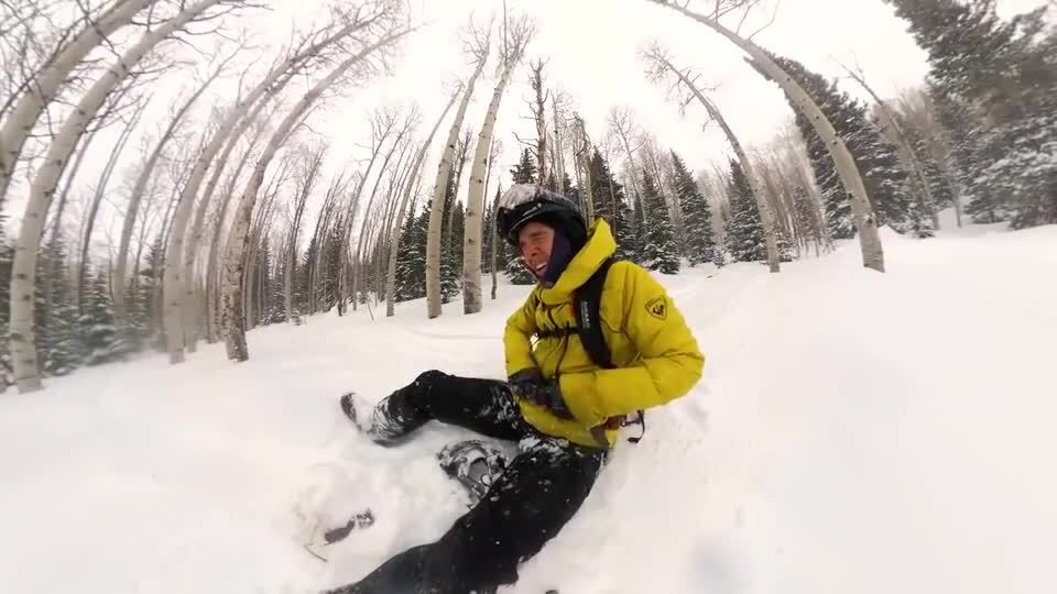 Guy Breaks Leg While Snowboarding Rescues Himself | Jukin Licensing