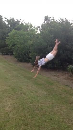 Girl Jumps off Trampoline and Faceplants | Jukin Licensing