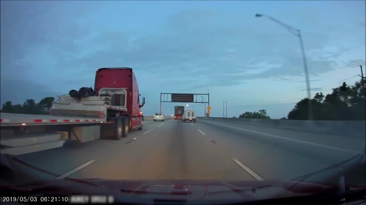 Pickup Truck Causes Accident with Left Lane Merge | Jukin Licensing