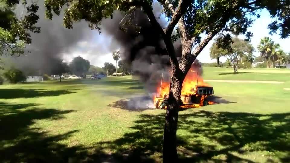 Golf Cart Explosion | Jukin Licensing