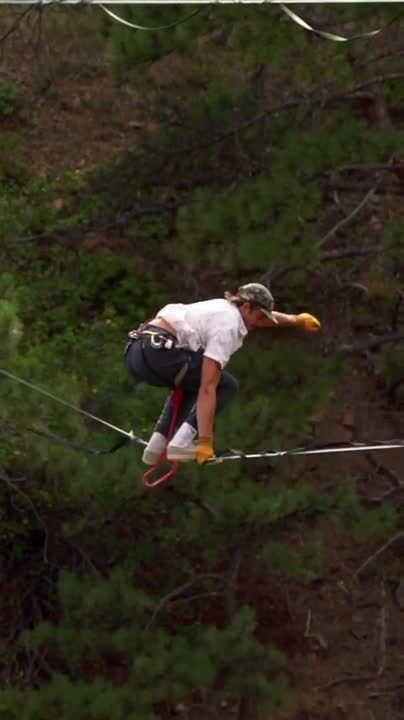 Man Performs Stunts On Slackline | Jukin Licensing