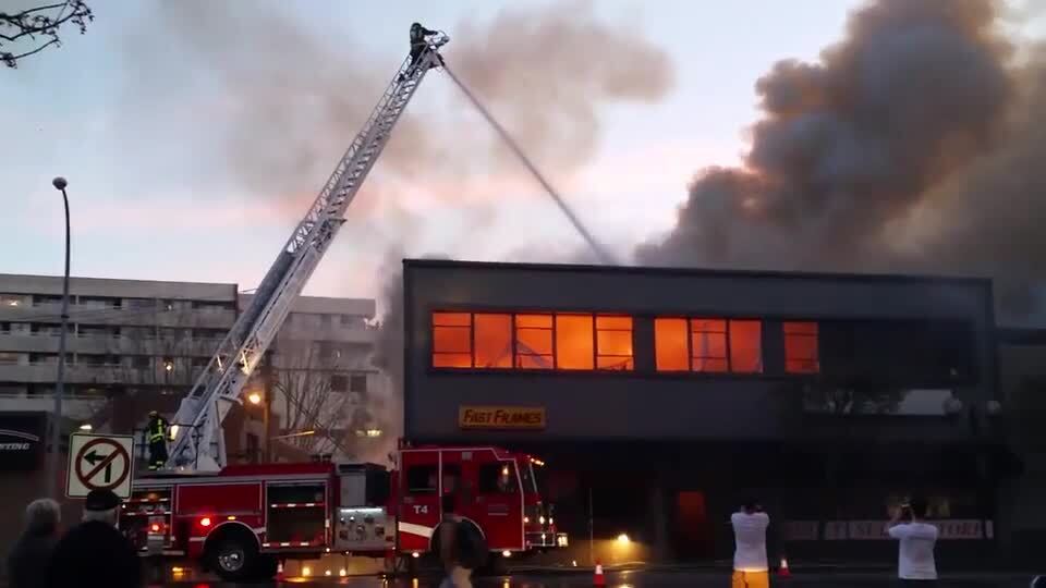 Backdraft Explosion in Commercial Building in Canada | Jukin Licensing