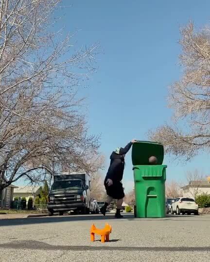 Guy Accurately Kicks Rugby Ball in Trash Can | Jukin Licensing