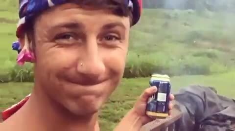 Guy Opens Beer Can With Firework | Jukin Licensing