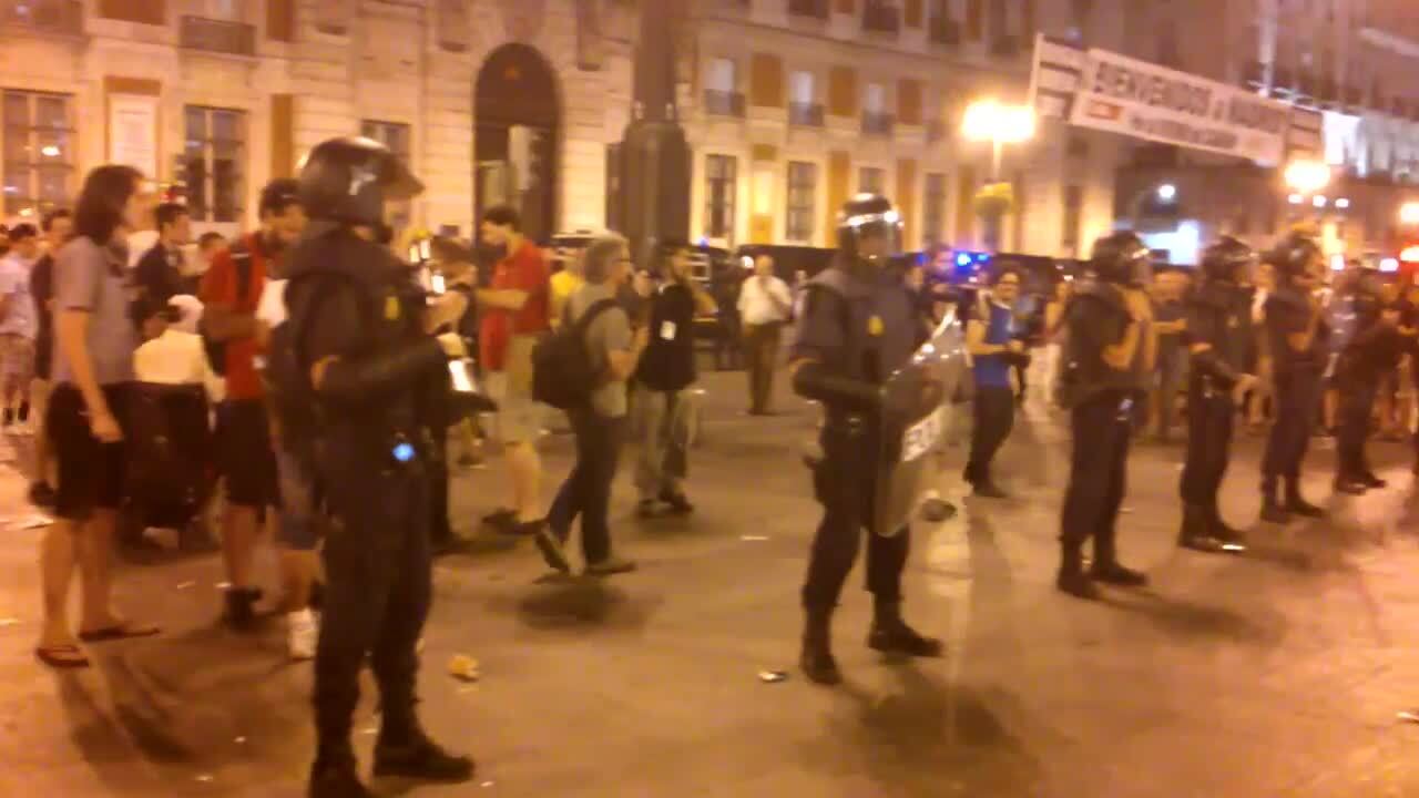 Elderly Man In Wheelchair Trolling Riot Police | Jukin Licensing