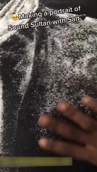Artist Draws Portrait of Legendary Singer With Salt | Jukin Licensing