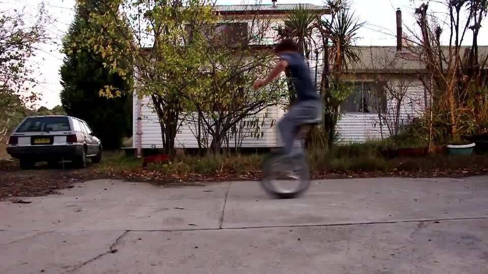 Guy Hurts Gut after Falling off Unicycle | Jukin Licensing