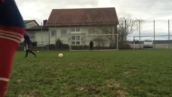 Soccer Player Hit in Face by Ball Rebounding off Goal Post | Jukin ...