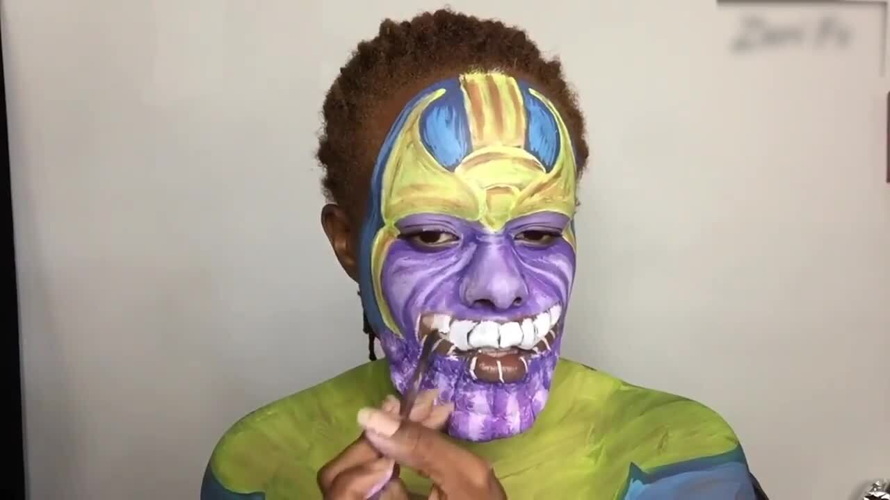 Artist Paints Her face to Look Like Famous Supervillain | Jukin Licensing