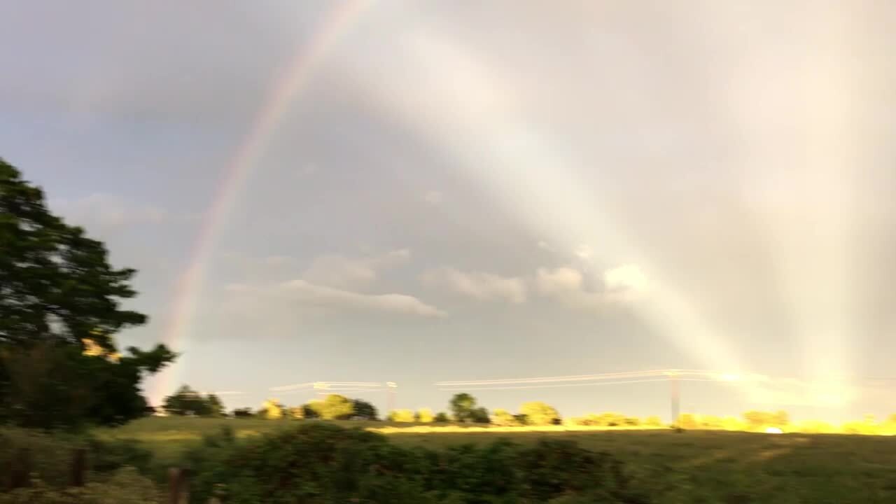 Sun Rays and Rainbows Create Beautiful Combination | Jukin Licensing